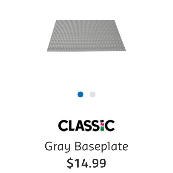 Lego | Other | Lego Classic Grey Baseplate | Poshmark